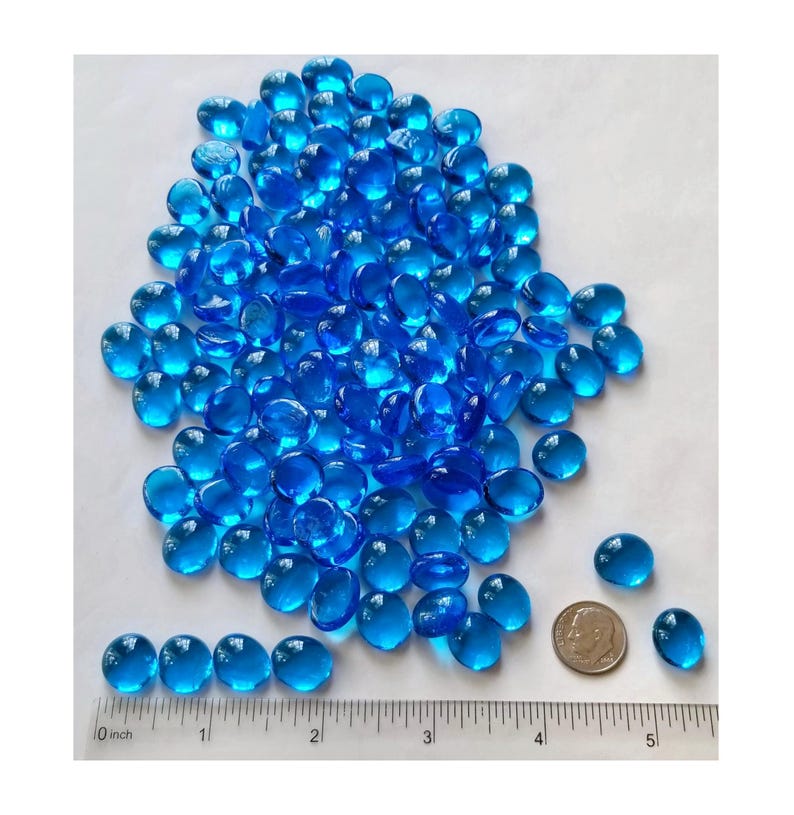 Blue Glass Pebbles for Stained Glass. Diy Holiday Craft Projects ...