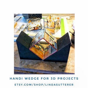 Stained Glass Box Jig, "wedgies" for Holding 3 Dimensional Projects ...