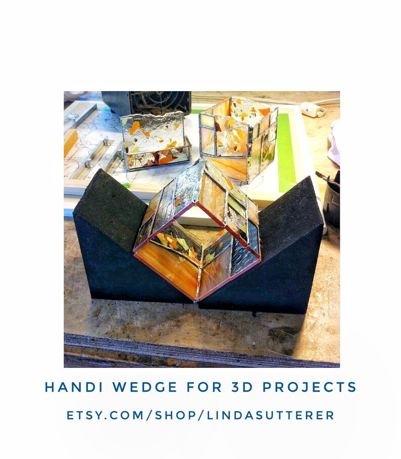 Stained Glass Box Jig, "wedgies" for Holding 3 Dimensional Projects ...