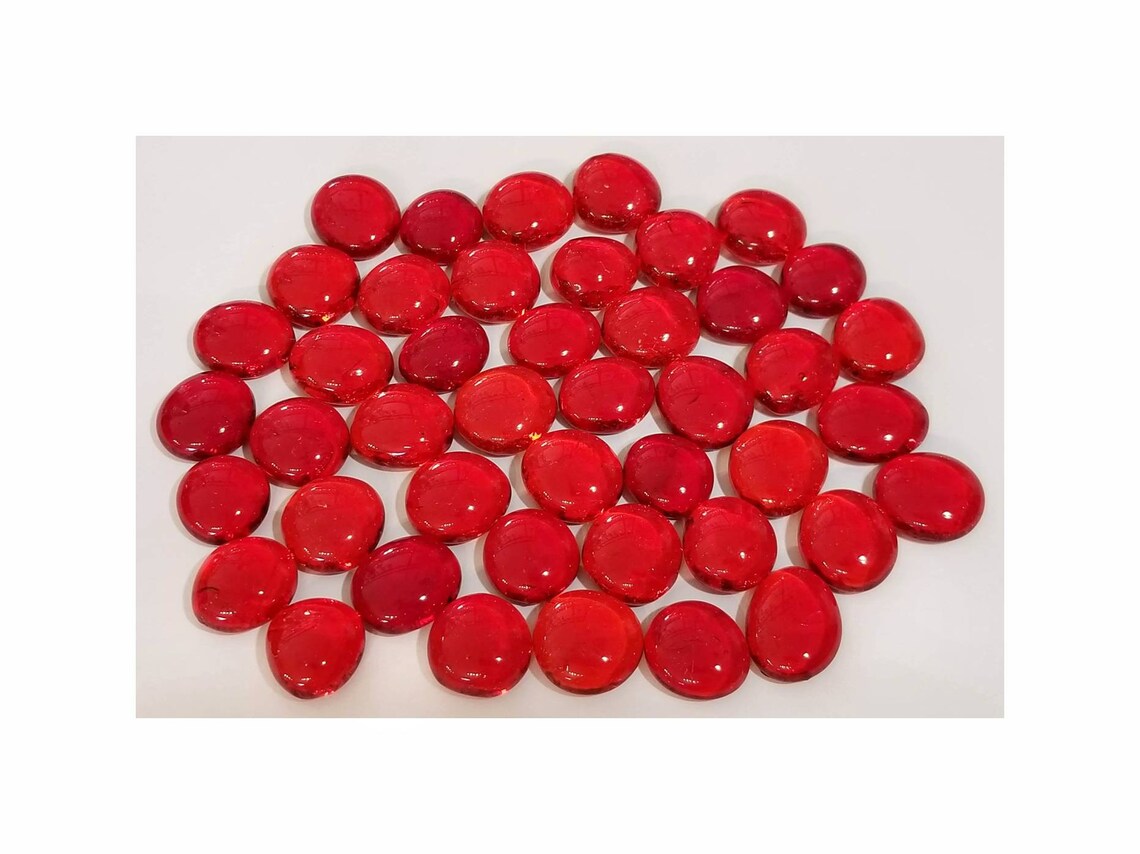 Lt. Red Glass Nuggets for Stained Glass. Stepping Stones - Etsy