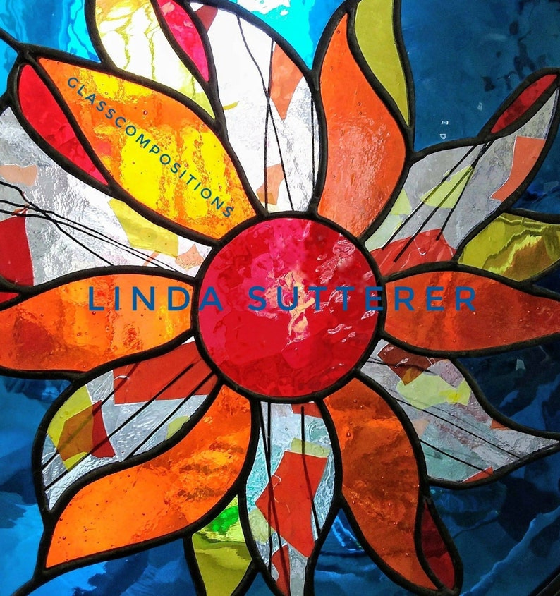 Bright Orange Glass Pack. Diy Easy to Cut Suncatchers or - Etsy