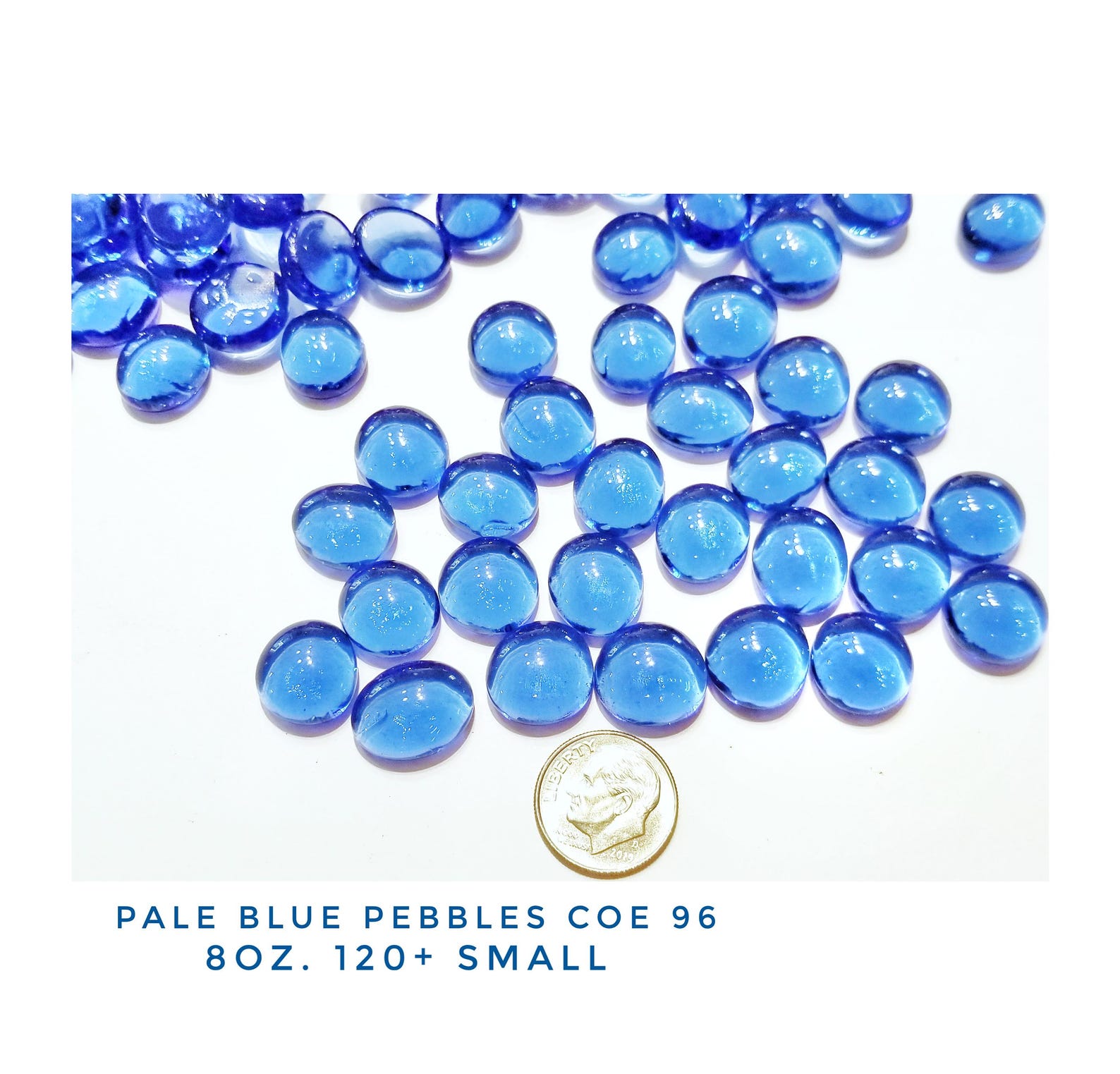 Blue Glass Pebbles for Stained Glass. Diy Holiday Craft Projects ...