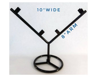 Stained Glass Display Stand. Black Metal Wrought Iron Frame for Fused ...