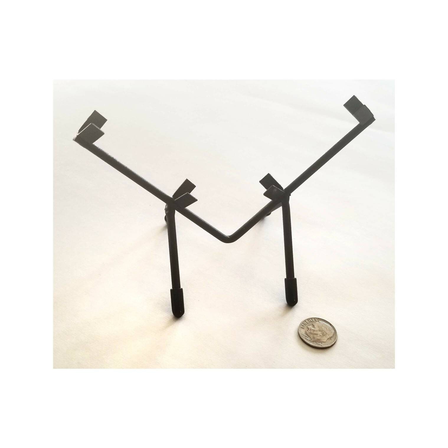 Doll Making Painted Black Metal. Display Stand for Glass Art Displays ...