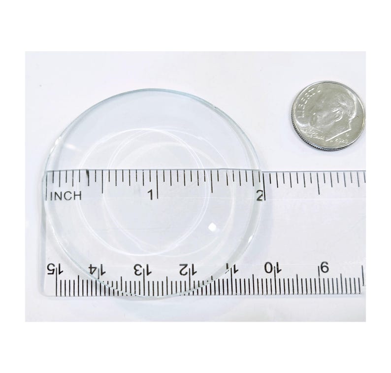 Round Glass Bevels, 2" Clear Prism Edge. Diy Hobby. Easy to Foil or ...