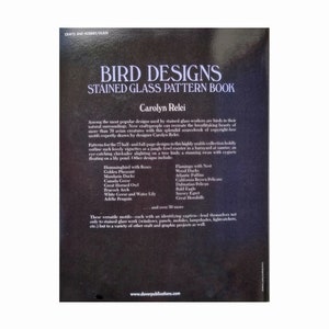 Stained Glass Pattern Book, Traditional Bird Designs in Nature ...