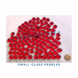 Small Red Glass Nuggets for Stained Glass. 96 Coe Fusible ...