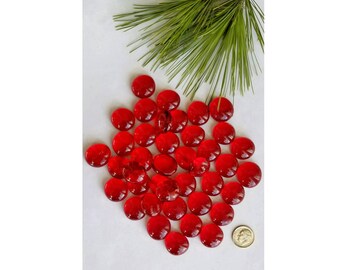 Red Glass Nuggets - Etsy