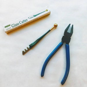 Stained Glass Cutter & Breaking Plier Tools for Stained Glass Sheets ...