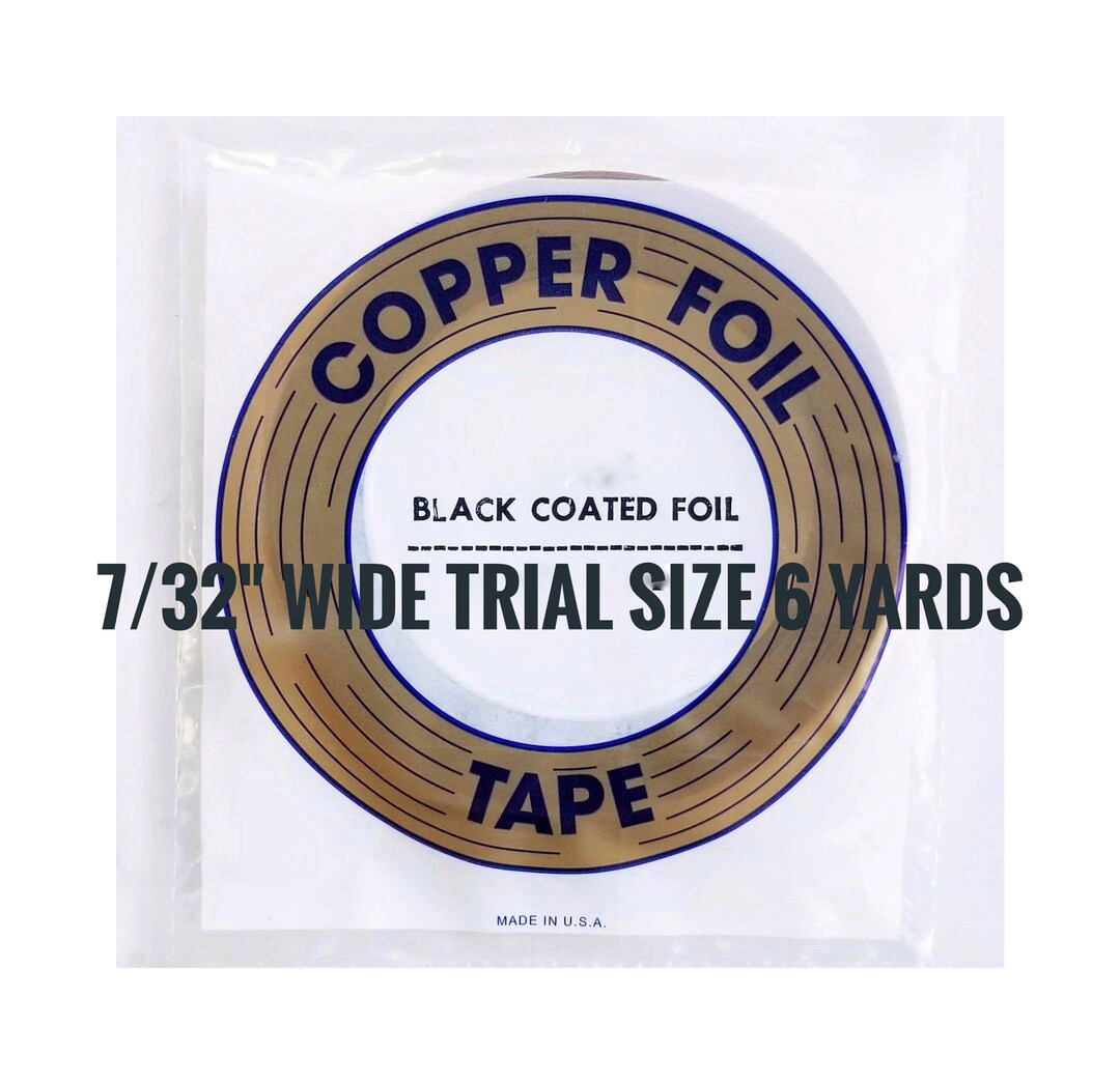 Black Backed Foil, Copper Tape 7/32". Stained Glass Jewelry, Photo ...