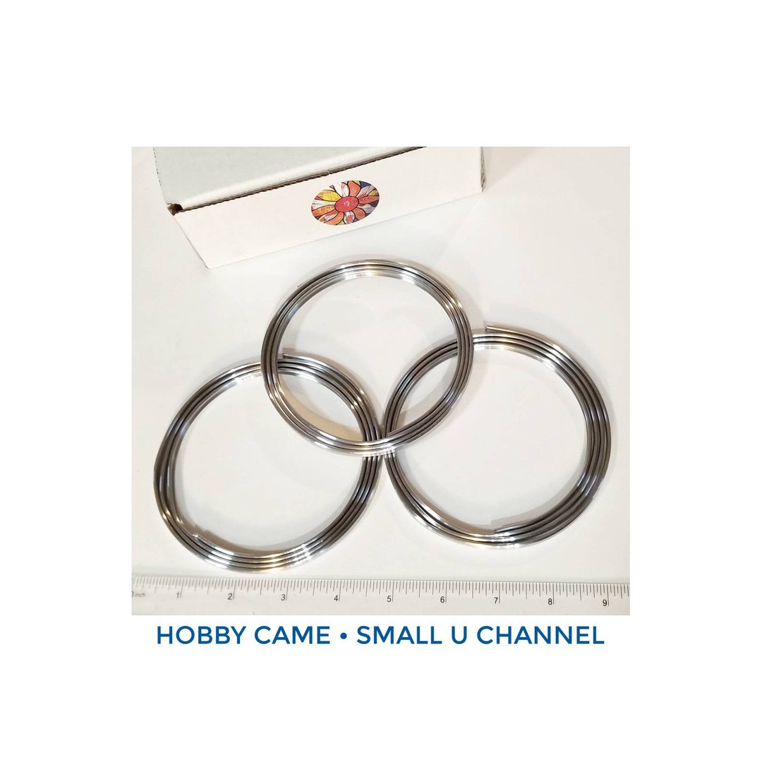 Hobby Came, Small U Channel Metal Came for Edging Suncatchers, 3 or 6 ...