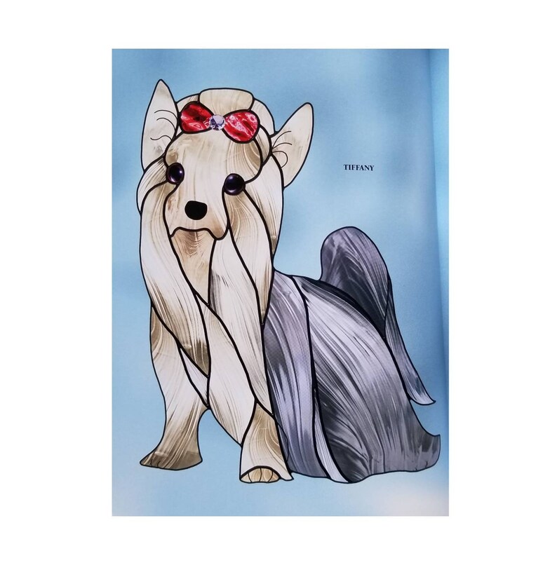 Dogs in Stained Glass. Pattern & Design Book. Glass Craft Projects With ...