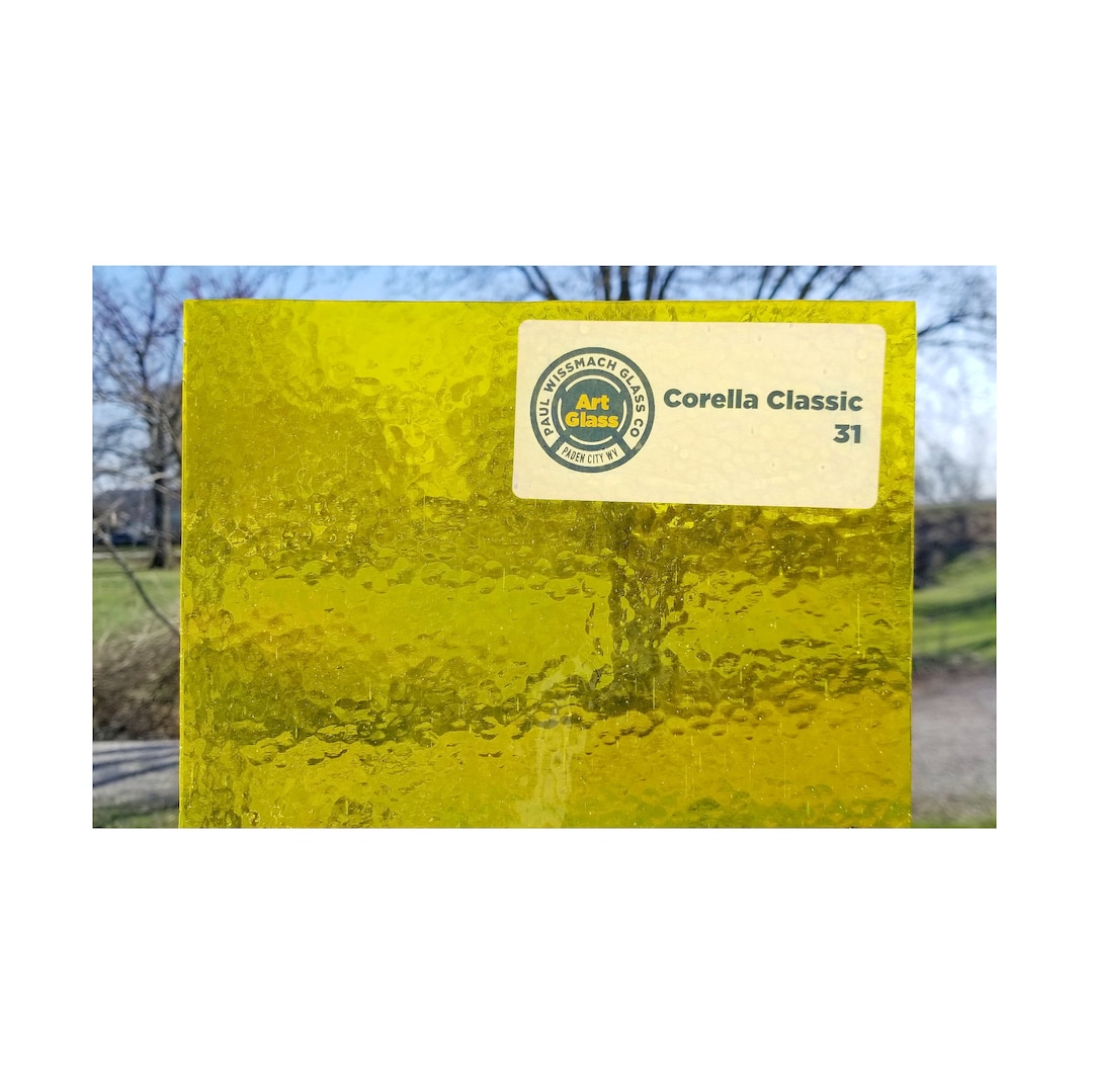 Yellow Stained Glass Sheets. Wissmach Diy, Beginner, Advanced. Perfect ...
