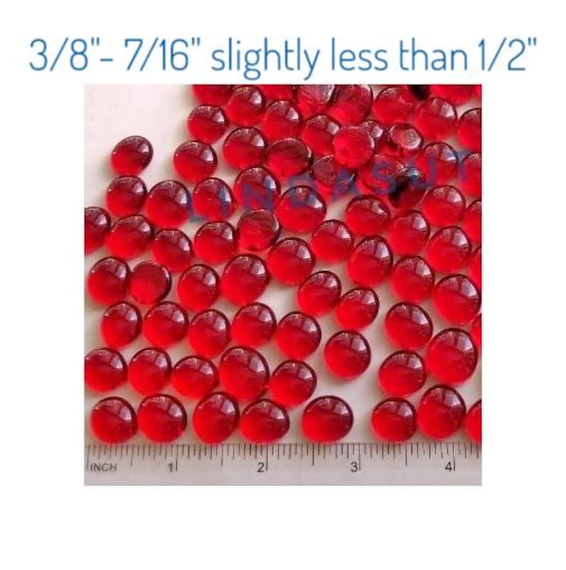 Small Red Glass Nuggets for Stained Glass. 96 Coe Fusible ...