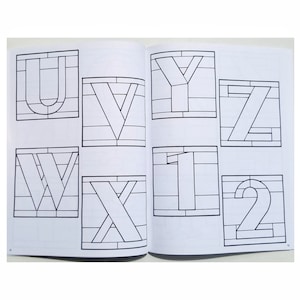 Alphabet & Numbers Stained Glass Patterns. Diy Signs, Windows ...