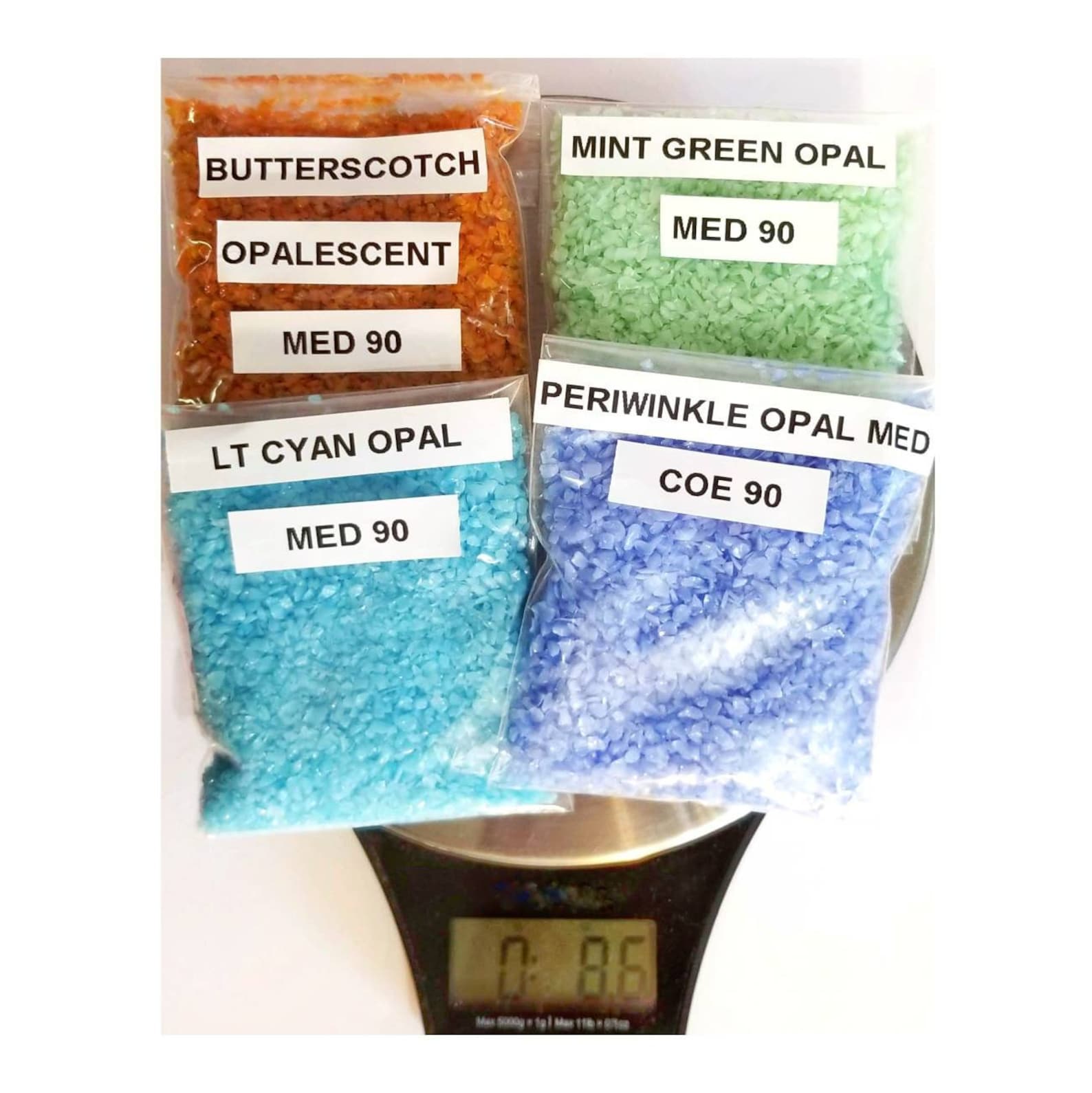 Fusible Crushed Glass Frit. Bullseye COE 90 Medium Frit for - Etsy