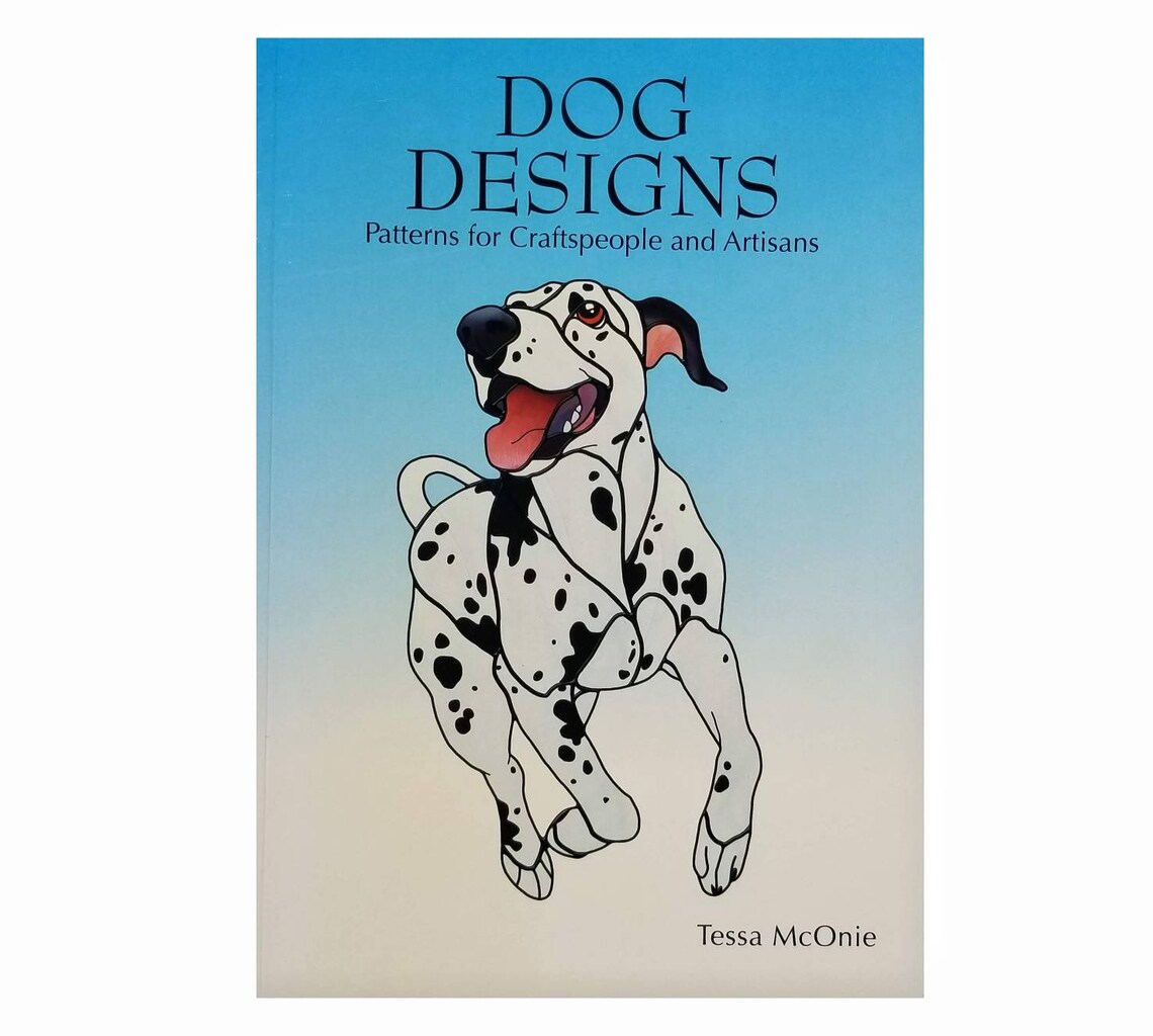 Dogs in Stained Glass. Pattern & Design Book. Glass Craft Projects With ...