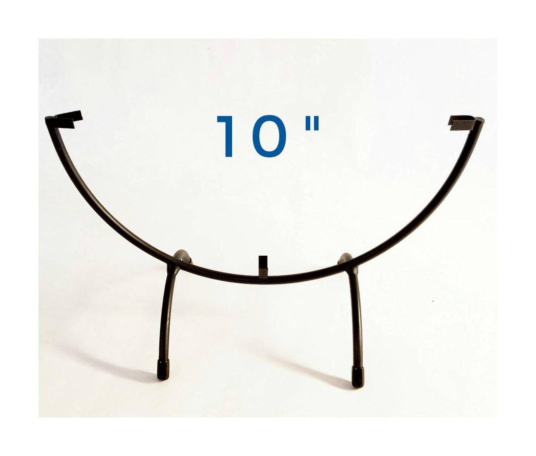 Round Stand for Stained Glass Display, Black Metal Finish, 10" Frame ...