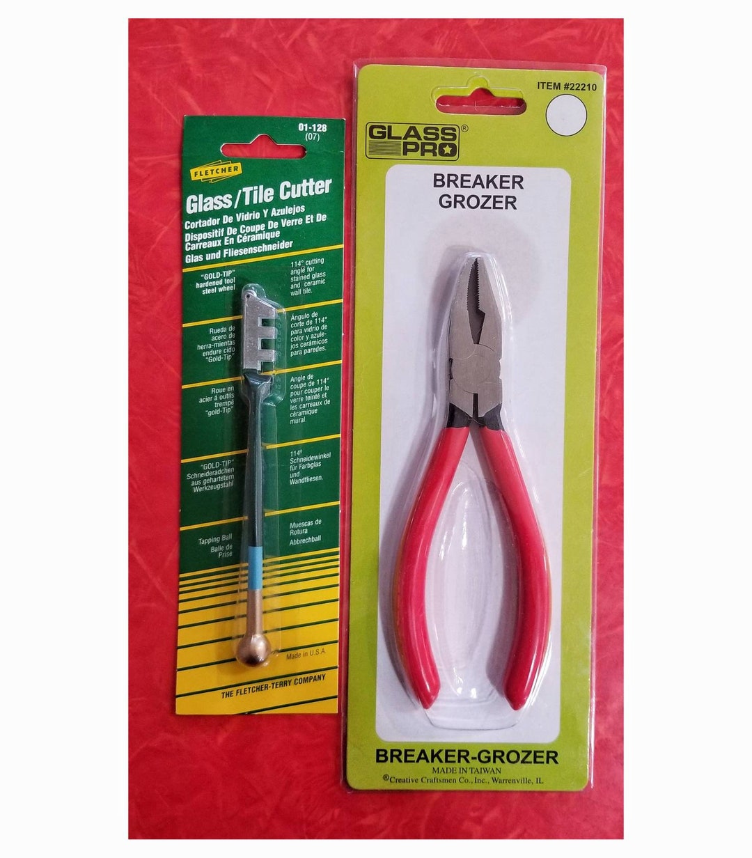 Stained Glass Cutter & Breaking Plier Tools for Stained Glass Sheets ...