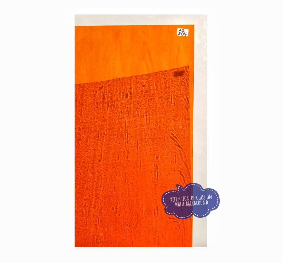 Bright Orange Glass Pack. Diy Easy to Cut, Suncatchers or Mosaic Art ...