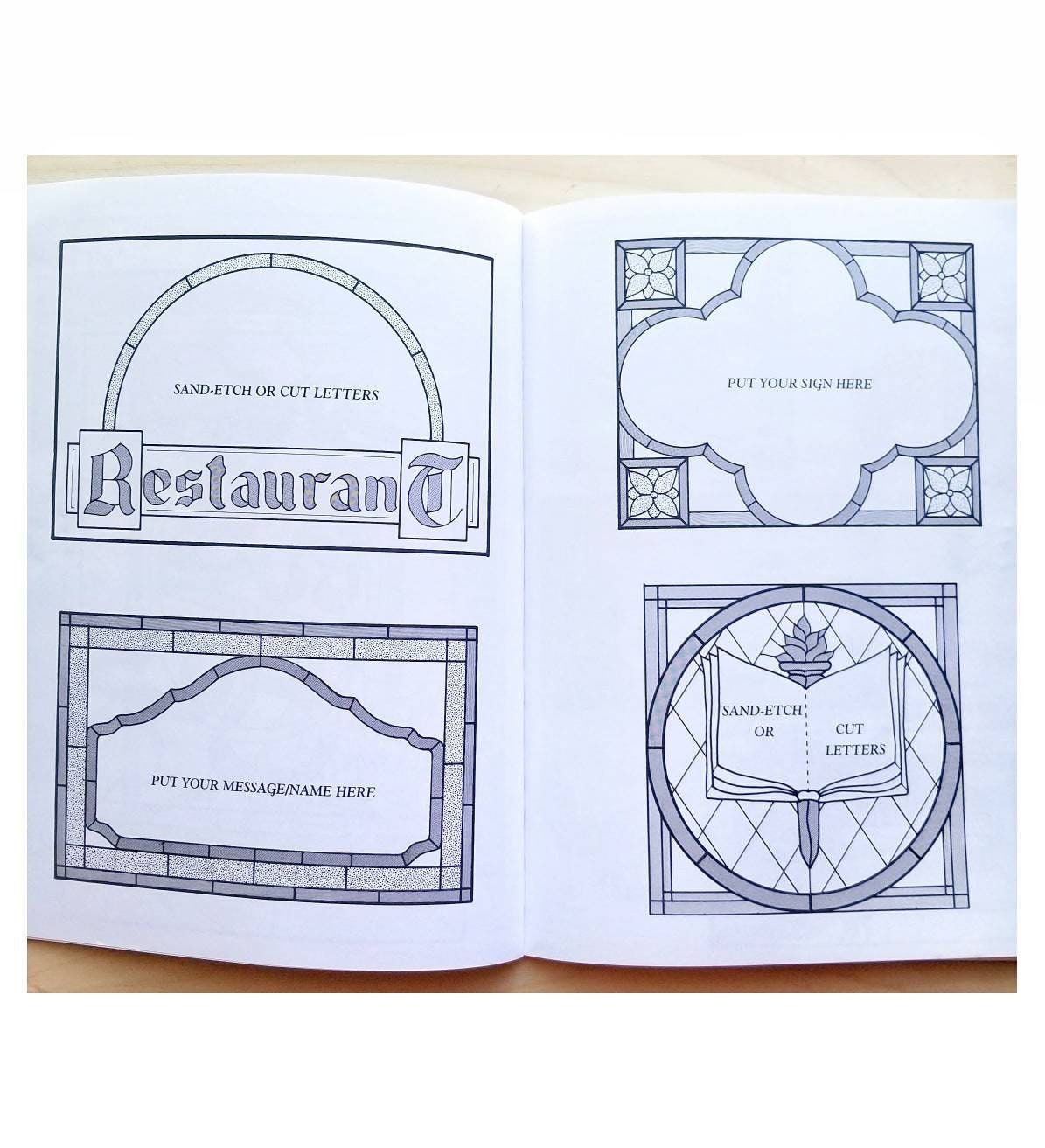 Stained Glass Book. Classic Alphabets & Numbers. Patterns for Windows ...