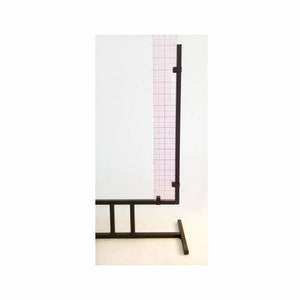 Display Stand on Sturdy Base. Mission Style Black Metal. 12"x14" for ...
