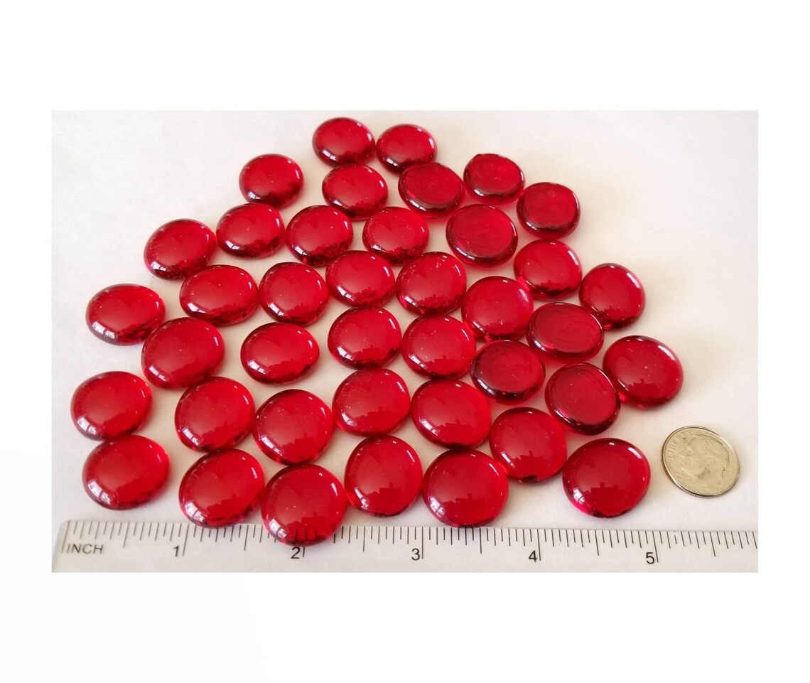Lt. Red Glass Nuggets for Stained Glass. Stepping Stones - Etsy