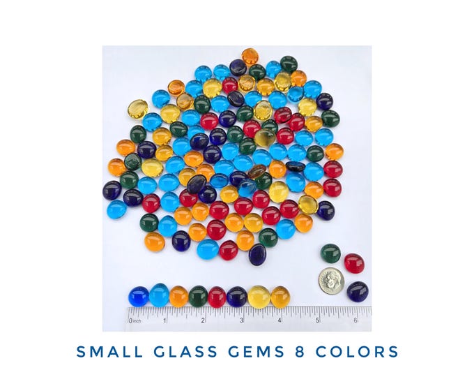 Iridescent Clear Glass Pebbles for Stained Glass. Diy Craft Projects ...