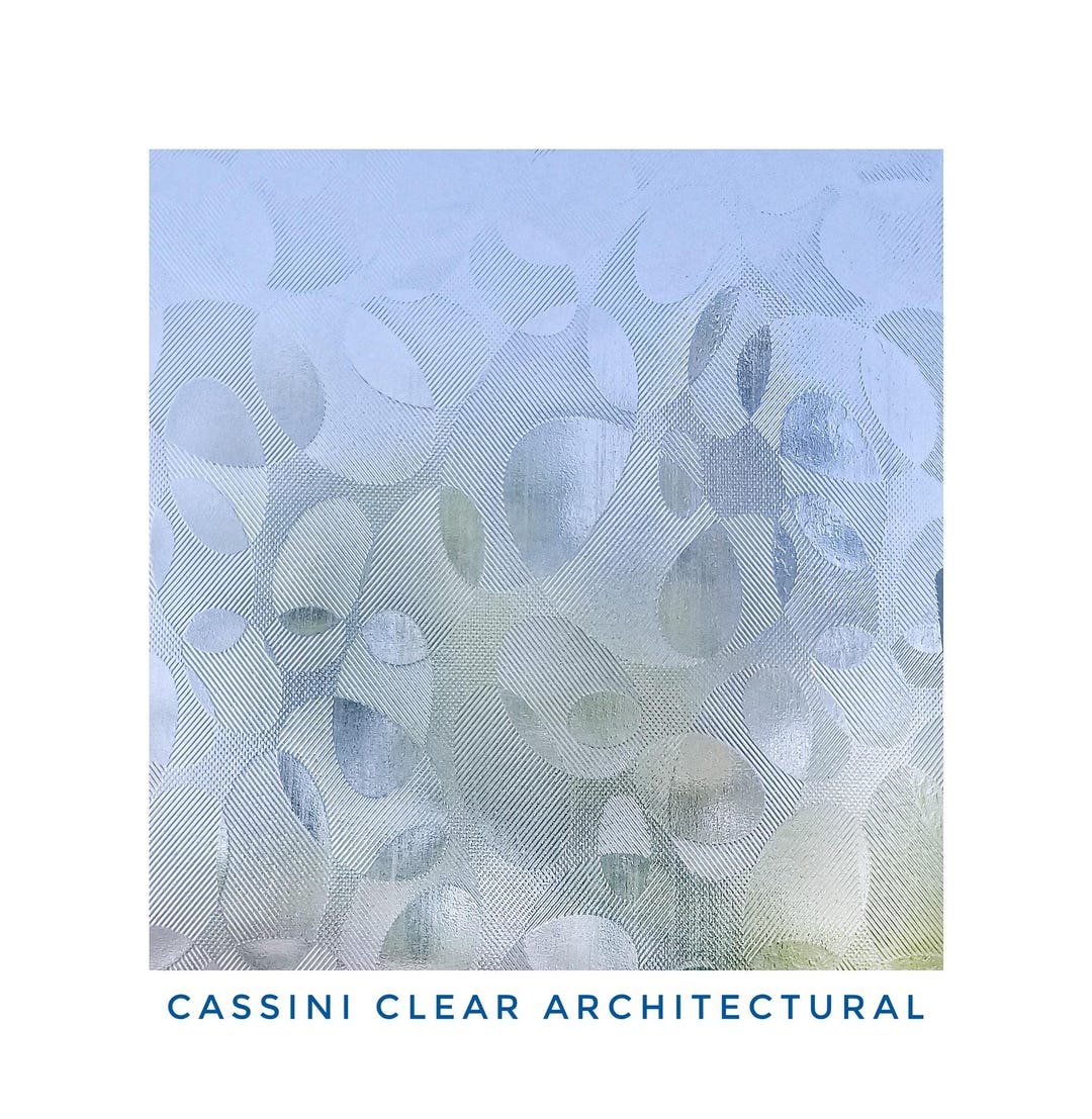 Glass Pack Clear Architectural Stained Glass Sheets. Cassini Texture by ...