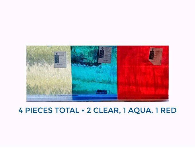 Older Stained Glass Sheets by Spectrum Glass Co. Assorted Colors ...