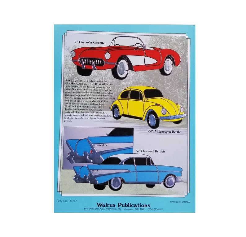 Classic Car & Truck Patterns, Rev-it-up. Stained Glass, How To, Design ...