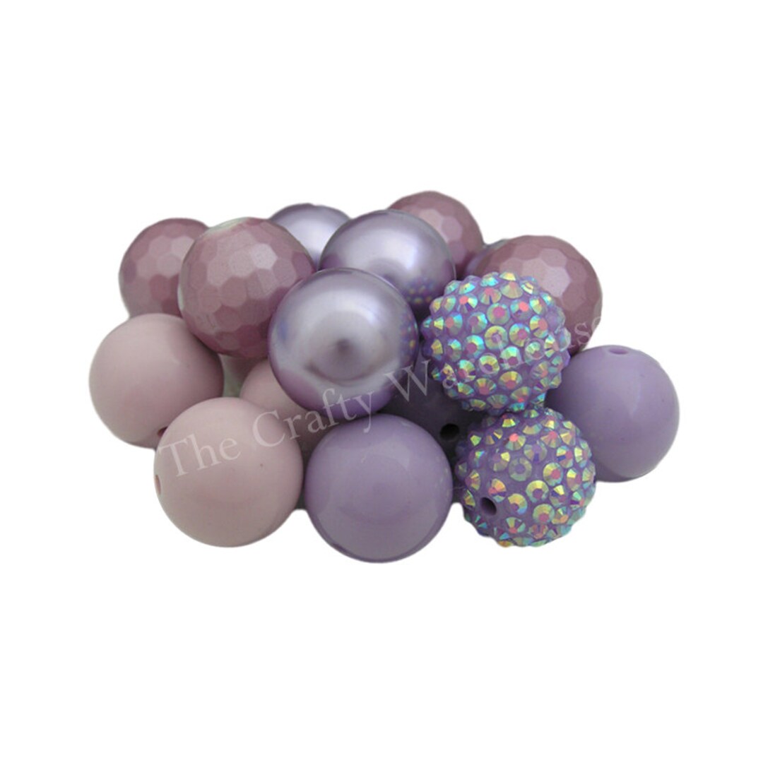 Chunky Bead Set, 18 Pieces, Chunky Beads Kit, 20mm, Gumball Beads, DIY ...