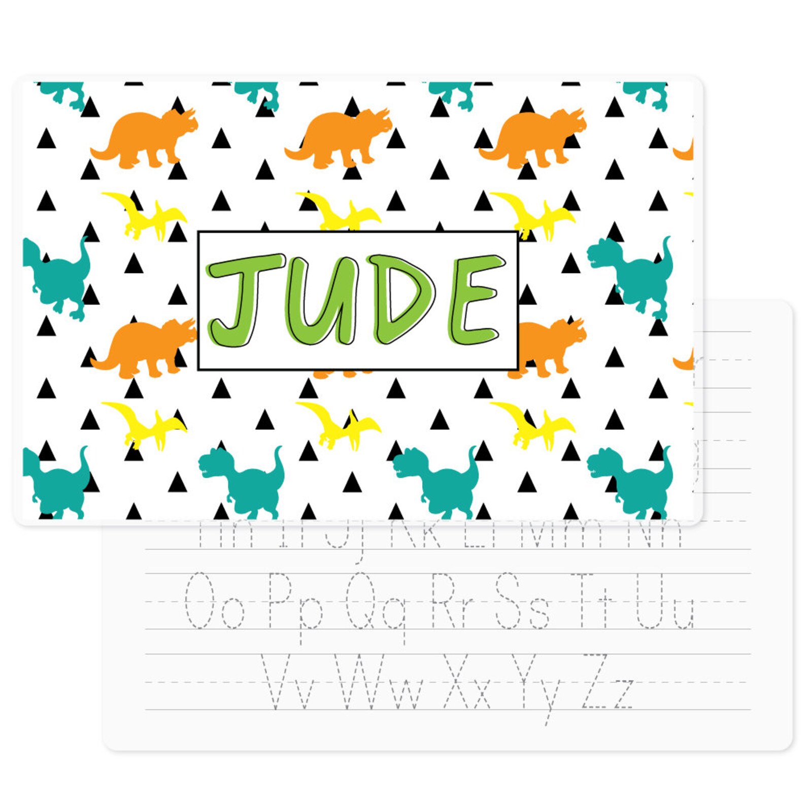 Dinosaur Placemat Personalized Kids Placemat Laminated Placemat ...