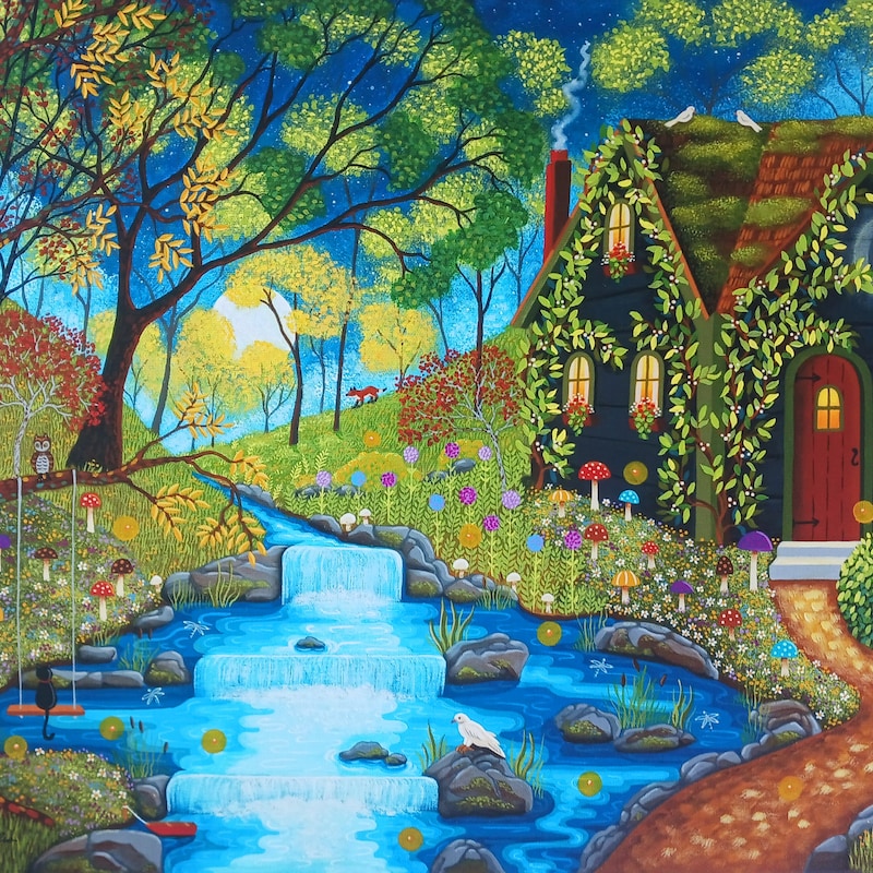 Cottage Art - Etsy
