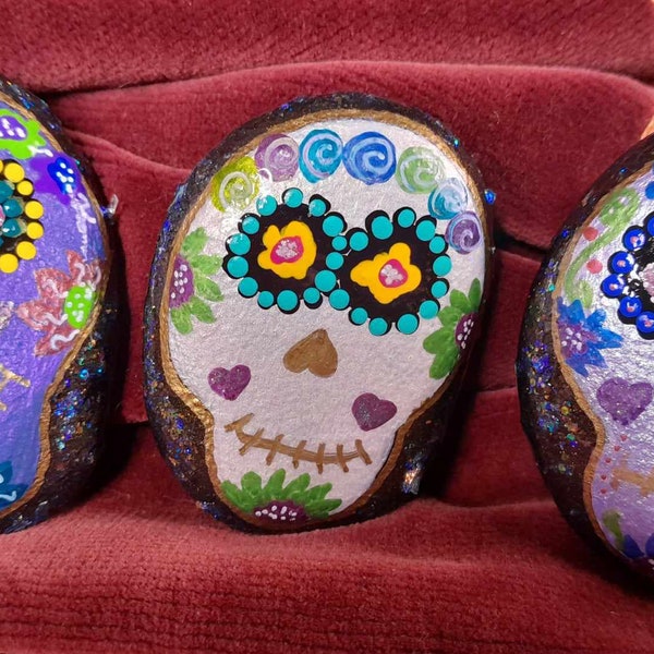 Skull on Rocks - Etsy