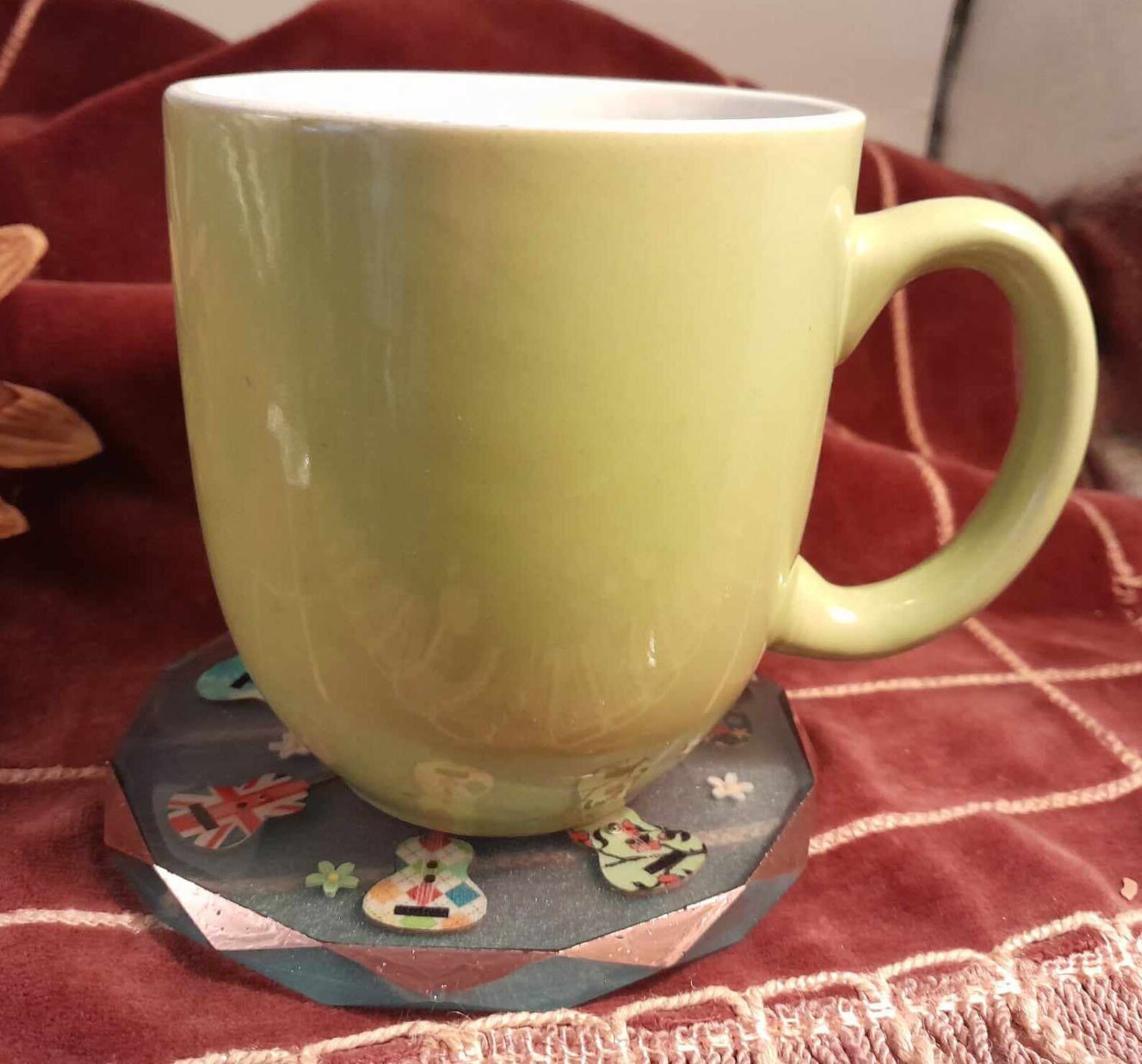 Steampunk Extra Large Coaster Unique Mixed Media Desk Office Bedside RV ...