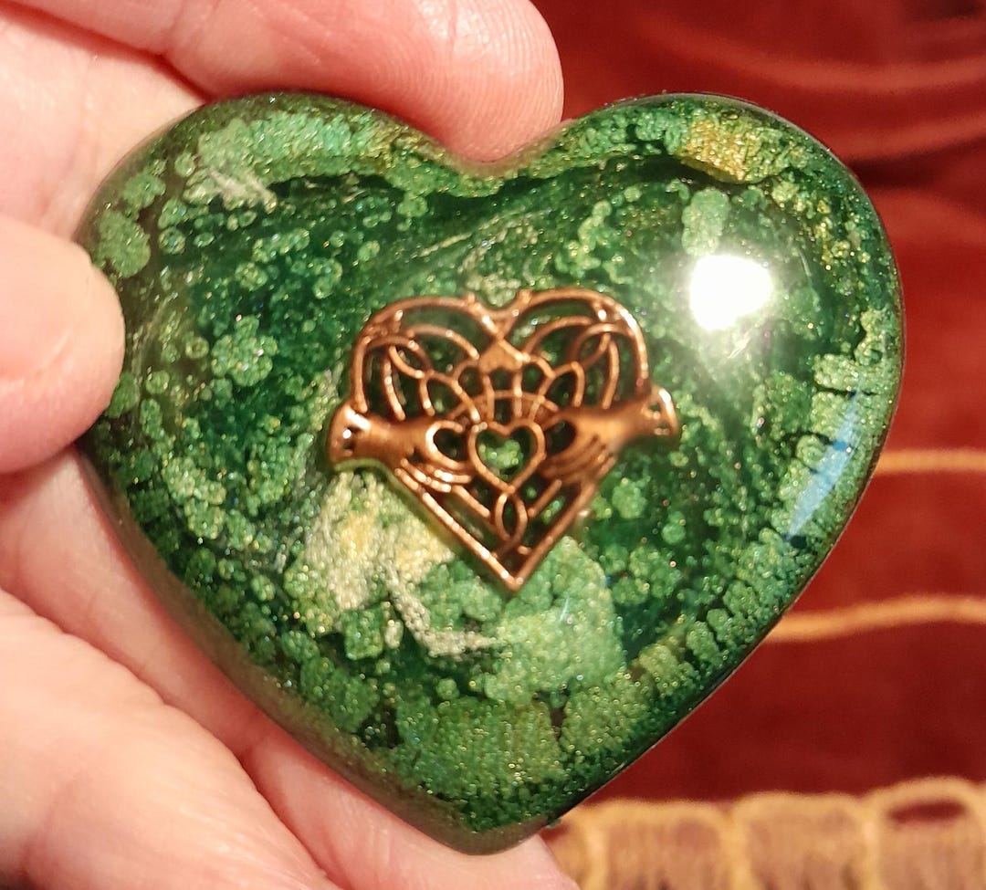 Set of SIX Celtic Irish Heart Fridge Magnets Decor Gifting Friends ...