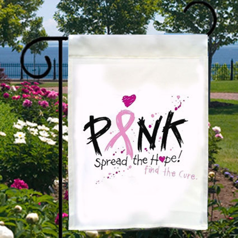 Spread the Hope New Small Garden Flag Support Breast Cancer - Etsy