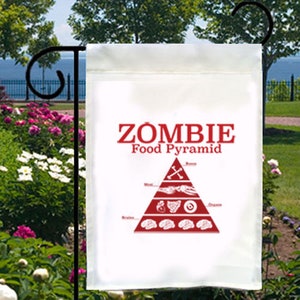 Zombie Food Pyramid New Small Garden Yard Flag Decor Gifts - Etsy