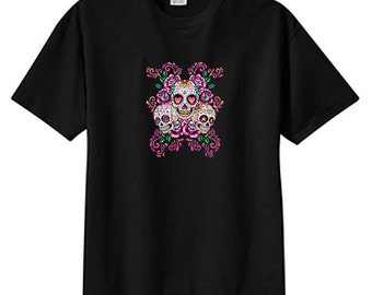 Gothic Sugar Skulls New T Shirt S M L XL 2X 3X 4X 5X Day of | Etsy