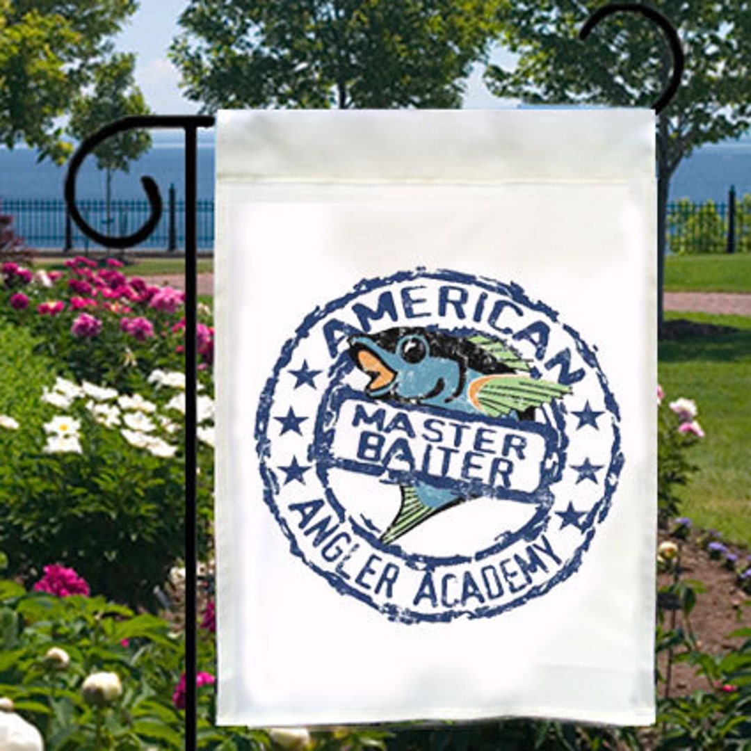 Master Baiter Angler New Small Garden Flag, Fisherman Humor - Etsy