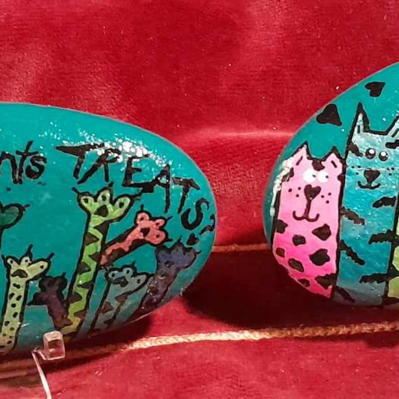 Painted Rocks Cats - Etsy