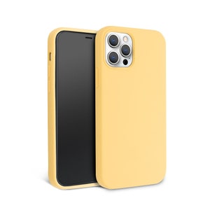 Yellow Silicone iPhone Case Soft Yellow Case for iPhone 13, iPhone 13 ...