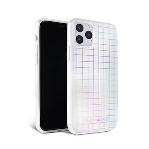 Holographic Grid iPhone Case // Protective iPhone Case for iPhone 14 ...