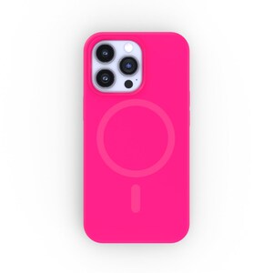 COOL! Neon Pink Silicone iPhone Case - iPhone 15 Case iPhone 13 Case ...
