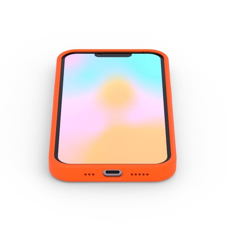 Neon Orange iPhone Case - iPhone 16 Pro Max Case, iPhone 15, 14 Case ...