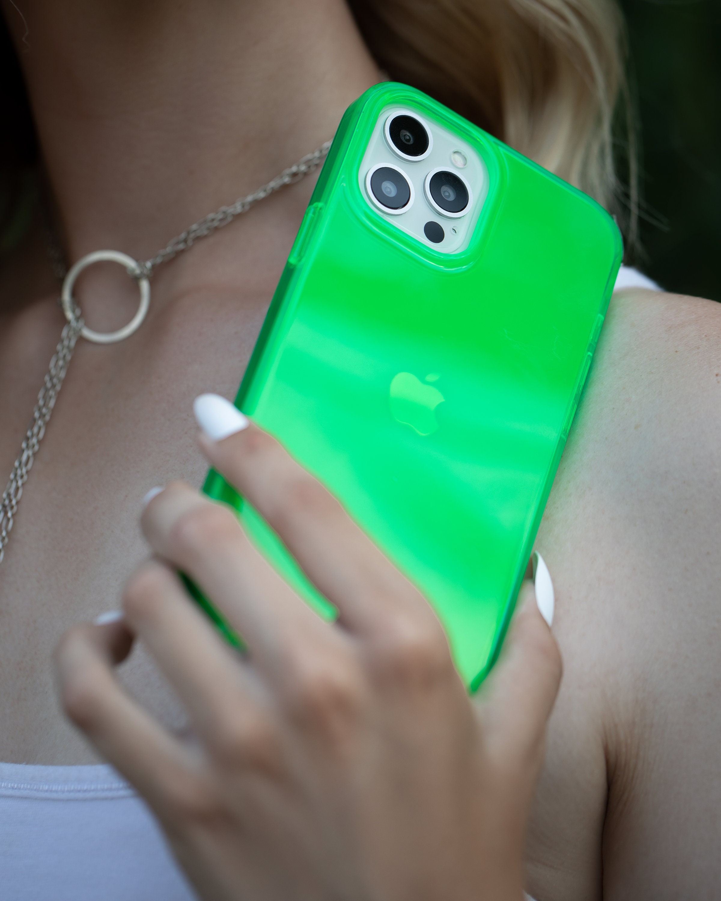 BRIGHT! Neon Green Clear iPhone Case iPhone 14 Case, iPhone 13 Case ...