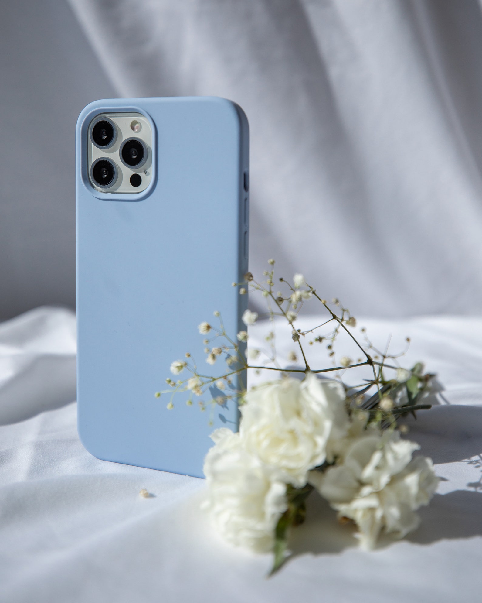 Soft Blue Silicone iPhone Case - Baby Blue Protective Case for iPhone ...