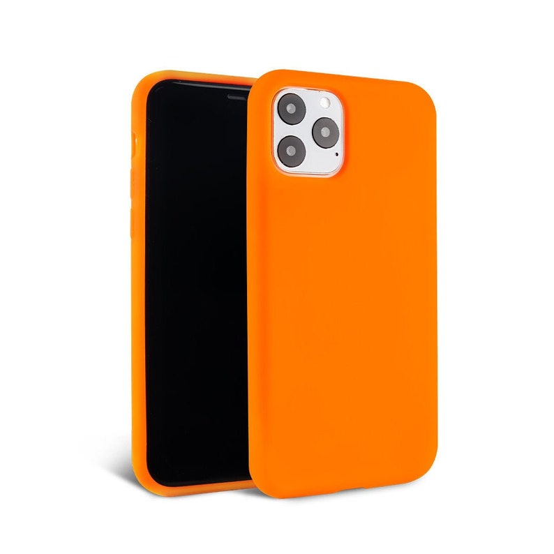 Bright Neon Orange Iphone Case Iphone 12 Mini Iphone 12/12 - Etsy