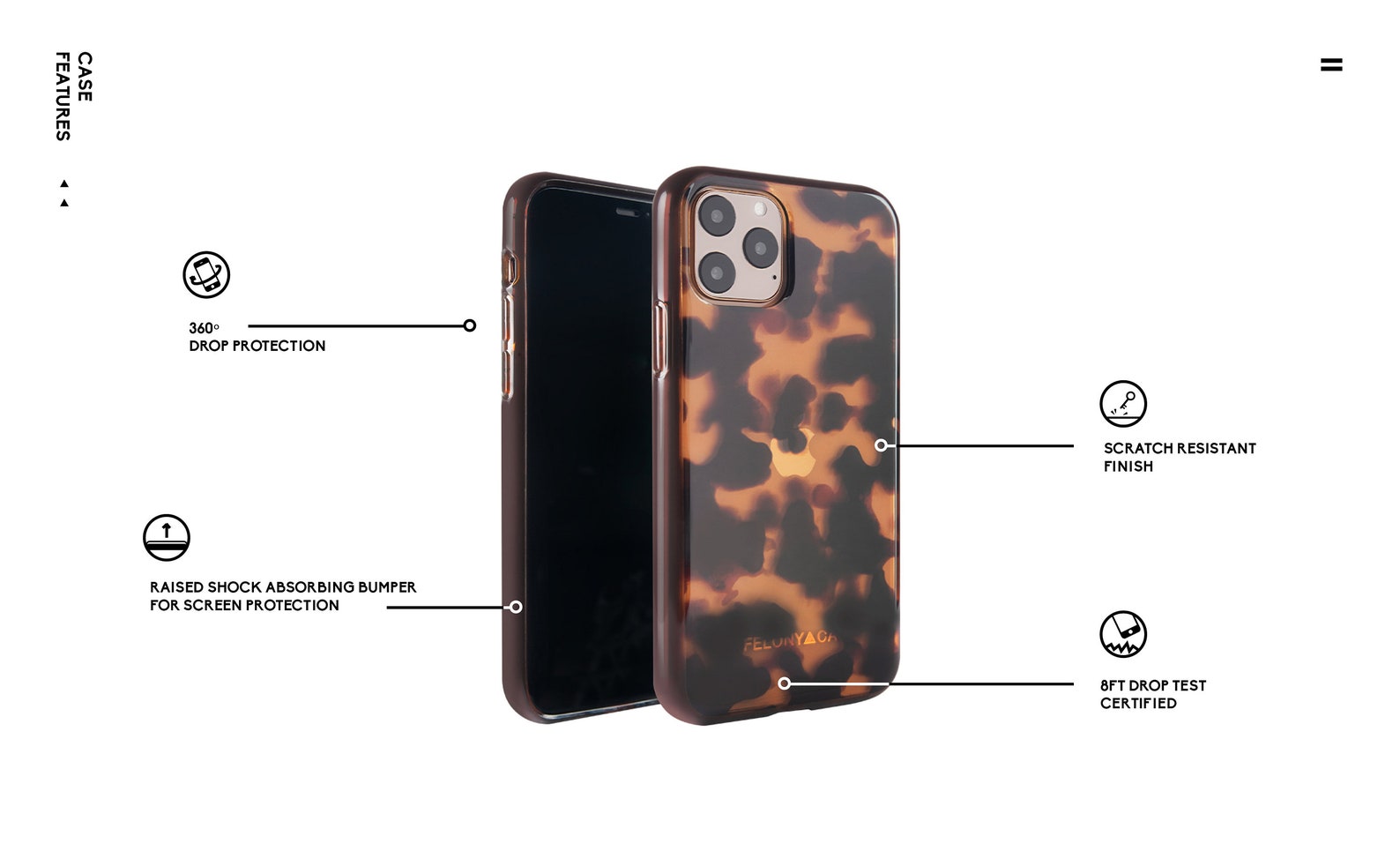 Classic Tortoise iPhone Case for iPhone 16 Pro Max, 14 Pro Max 13 Pro ...